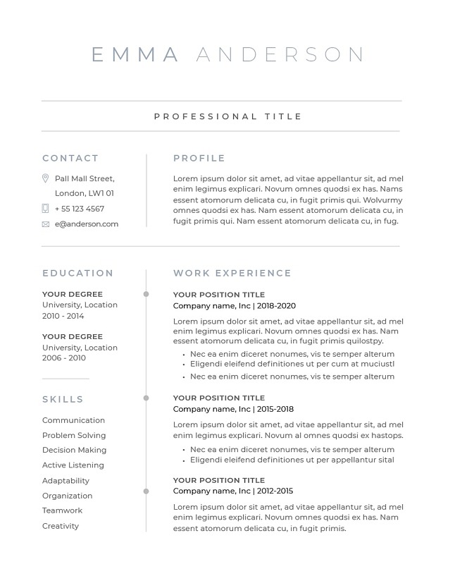Classic Resume Templates to Download [2024] | Resumeway